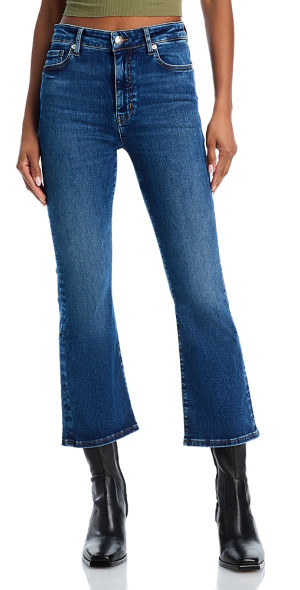 Frame - Le Crop Mini High Rise Bootcut Jeans in Skywalk