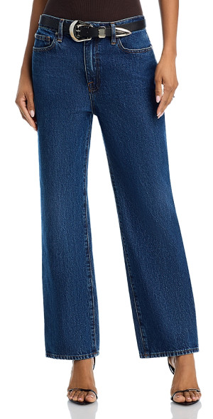 Frame - Le Jane High Rise Ankle Wide Leg Jeans in Kirk