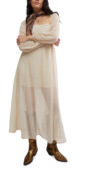Free People - Malina Eyelet Maxi Dress