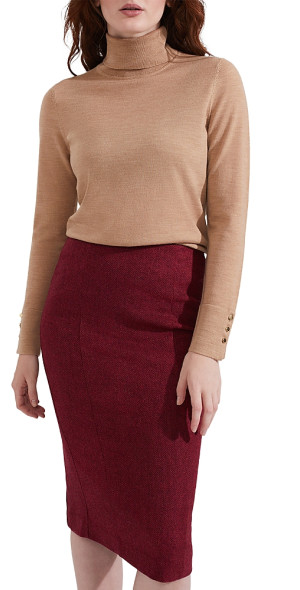 Hobbs London - Daniella Tweed Pencil Skirt