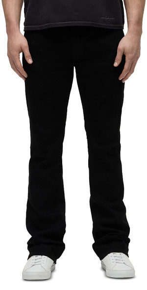 Hudson - Walker Kick Flare Bootcut Jeans in Raven Black