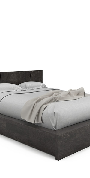 Huppe - Silk Queen Bed With Storage Drawers for Each Side