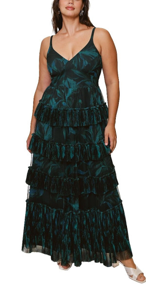 Hutch - Plus Size Freya Floral Tiered Tulle Dress