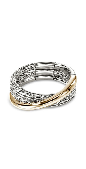 John Hardy - 14K Yellow Gold & Sterling Silver Jh Essentials Crossover Ring