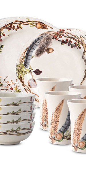 Juliska - Forest Walk 16 Piece Dinnerware Set, Service for 4