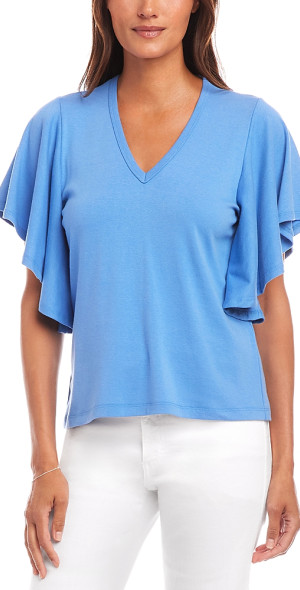 Karen Kane - Flutter Sleeve Top