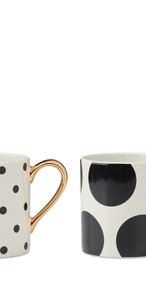 Kate Spade New York - kate spade new york On The Dot Assorted Mugs, Set ...