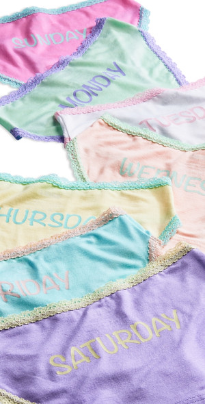 Katiejnyc - KatieJnyc Girls' Tween Days of the Week Undies
