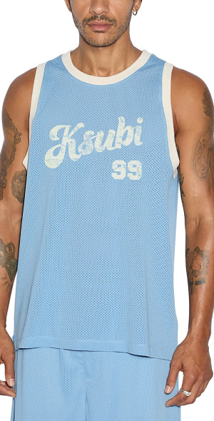 Ksubi - Clubhouse Pick Up Mesh Logo Graphic Singlet