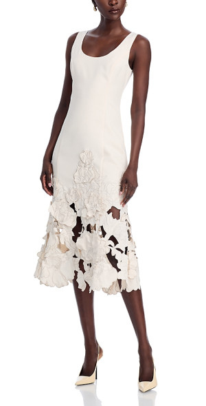 Leo Lin - Emily Applique Midi Dress