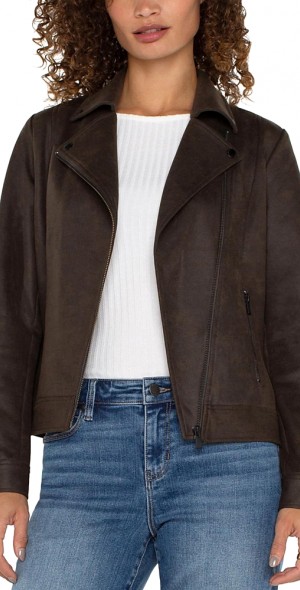 Liverpool Los Angeles - Faux Leather Moto Jacket