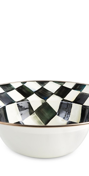 Mackenzie-childs - MacKenzie-Childs Courtly Check Enamel Serving Bowl