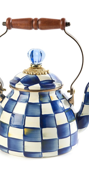 Mackenzie-childs - MacKenzie-Childs Royal Check 2-Quart Tea Kettle