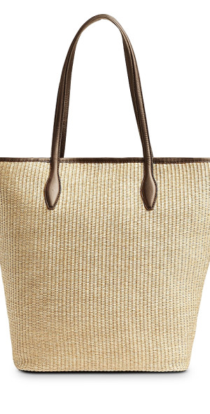Madewell - Leather Trimmed Straw Tote