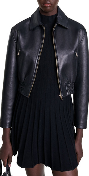 Maje - Basaly Leather Jacket