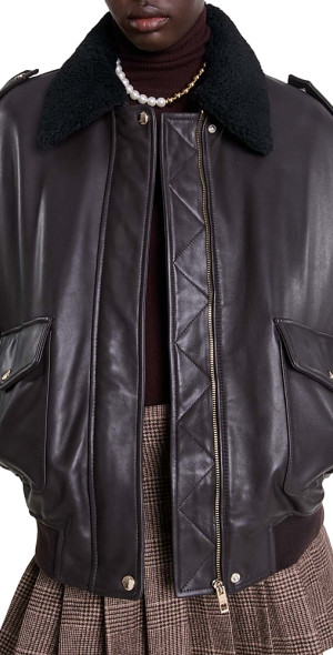 Maje - Blastiya Leather Jacket
