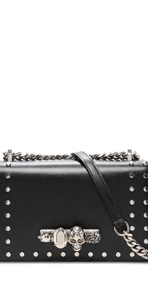 Mcqueen - McQueen Jeweled Leather Satchel