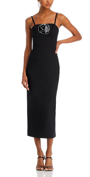 Milly - Allison Rosette Trim Boned Bodice Dress