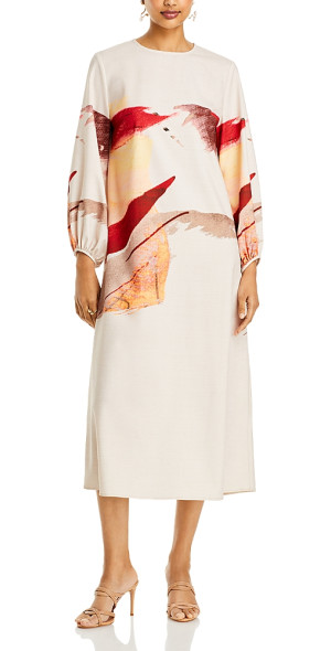 Misook - Balloon Sleeve Maxi Dress