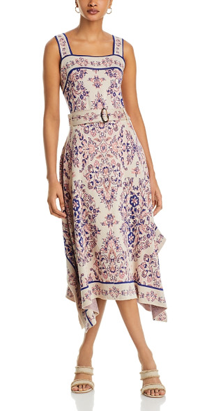 Misook - Belted High Low Dress