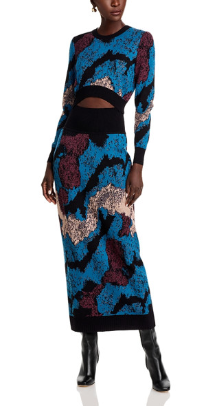 Misook - Cutout Maxi Dress