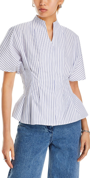 Misook - Funnel Neck Blouse