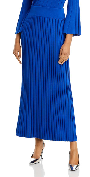 Misook - Rib Knit Maxi Skirt