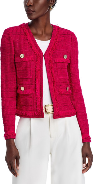 Misook - Textured Knit Jacket