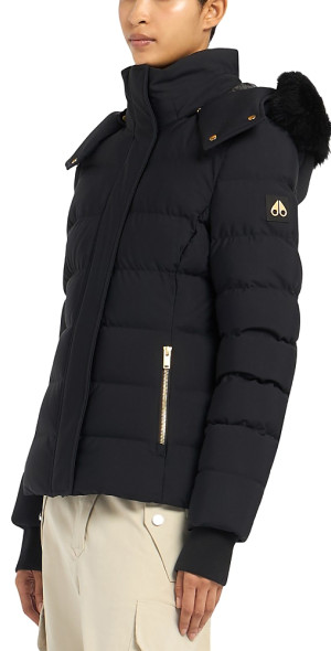 Moose Knuckles - Betta Shearling Trim Down Puffer Jacket