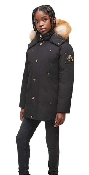 Moose Knuckles - Unisex Gold Parka with Shearling Hood