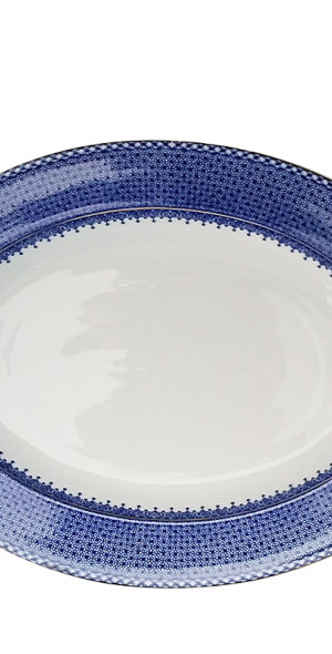 Mottahedeh - Blue Lace Oval Platter
