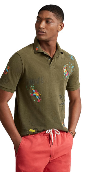Polo Ralph Lauren - Classic Fit Peace & Love Embroidered Polo Shirt