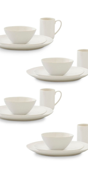 Portmeirion - 16 Piece Sophie Conran Arbor White Dinnerware Set