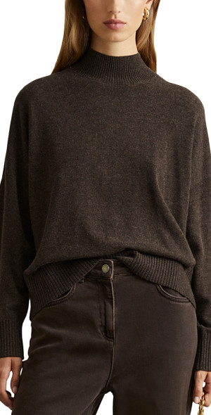 Reiss - Alicia Wool Blend Funnel Neck Jumper