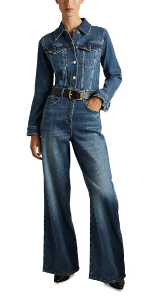 Reiss - Celeste Denim Jumpsuit