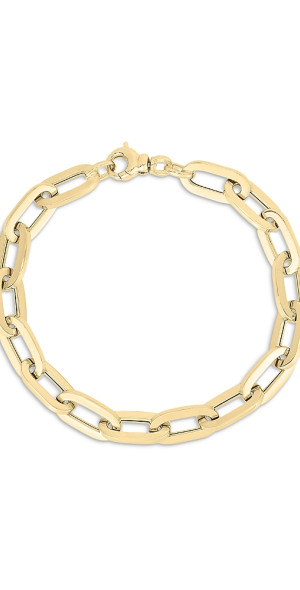 Roberto Coin - 18K Yellow Gold Designer Gold Oval Link Chain Bracelet