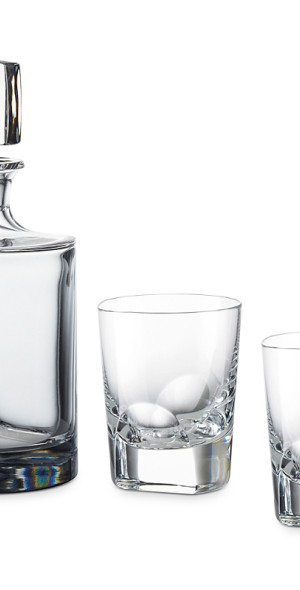Rogaska - Manhattan Whiskey Decanter & Tumblers Set