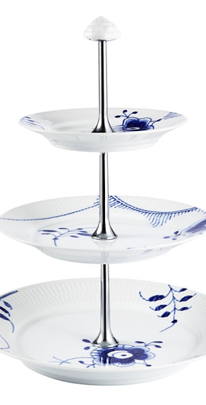 Royal Copenhagen - Blue Fluted Mega 3-Tier Etagere