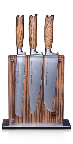 Schmidt Brothers - Cutlery Zebra Wood 7-Pc. Knife Block Set