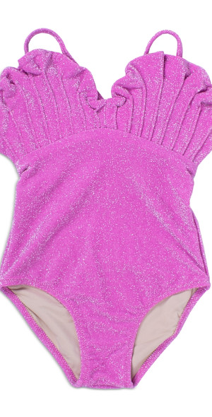 Shade Critters - Girls' Mermaid Shell One Piece Swimsuit
