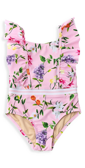 Shade Critters - Girls' Wildflowers Ruffle One Piece Swimsuit