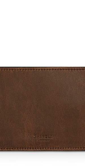 Shinola - Slim Navigator Distressed Leather Bi Fold Wallet