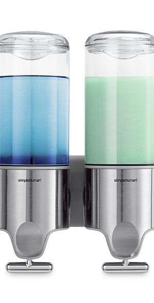 Simplehuman - simplehuman Stainless Steel Double Wall Mount Dispensers