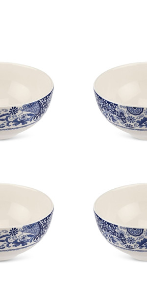 Spode - Blue Italian Brocato 6.5 Bowl, Set of 4
