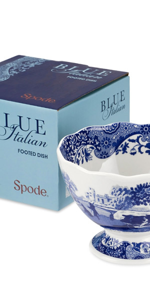 Spode - Blue Italian Footed Bowl