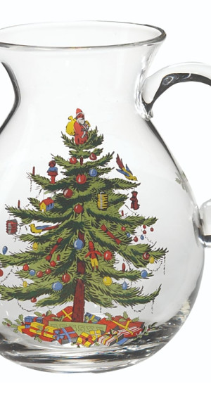 Spode - Christmas Tree Glass Pitcher