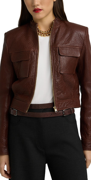 St. John - Vintage Edge Nappa Leather Jacket