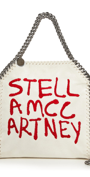 Stella Mccartney - Stella McCartney Falabella Mini Graffiti Fold-Over Tote