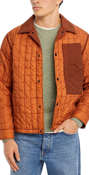 Stone Island - Quilted Snap Front Jacket