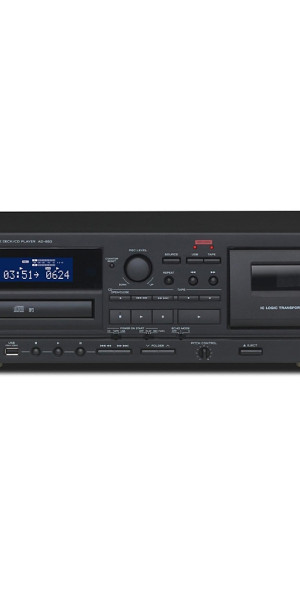 Teac - Cassette Deck and Cd Player with Microphone Input and Digital ...